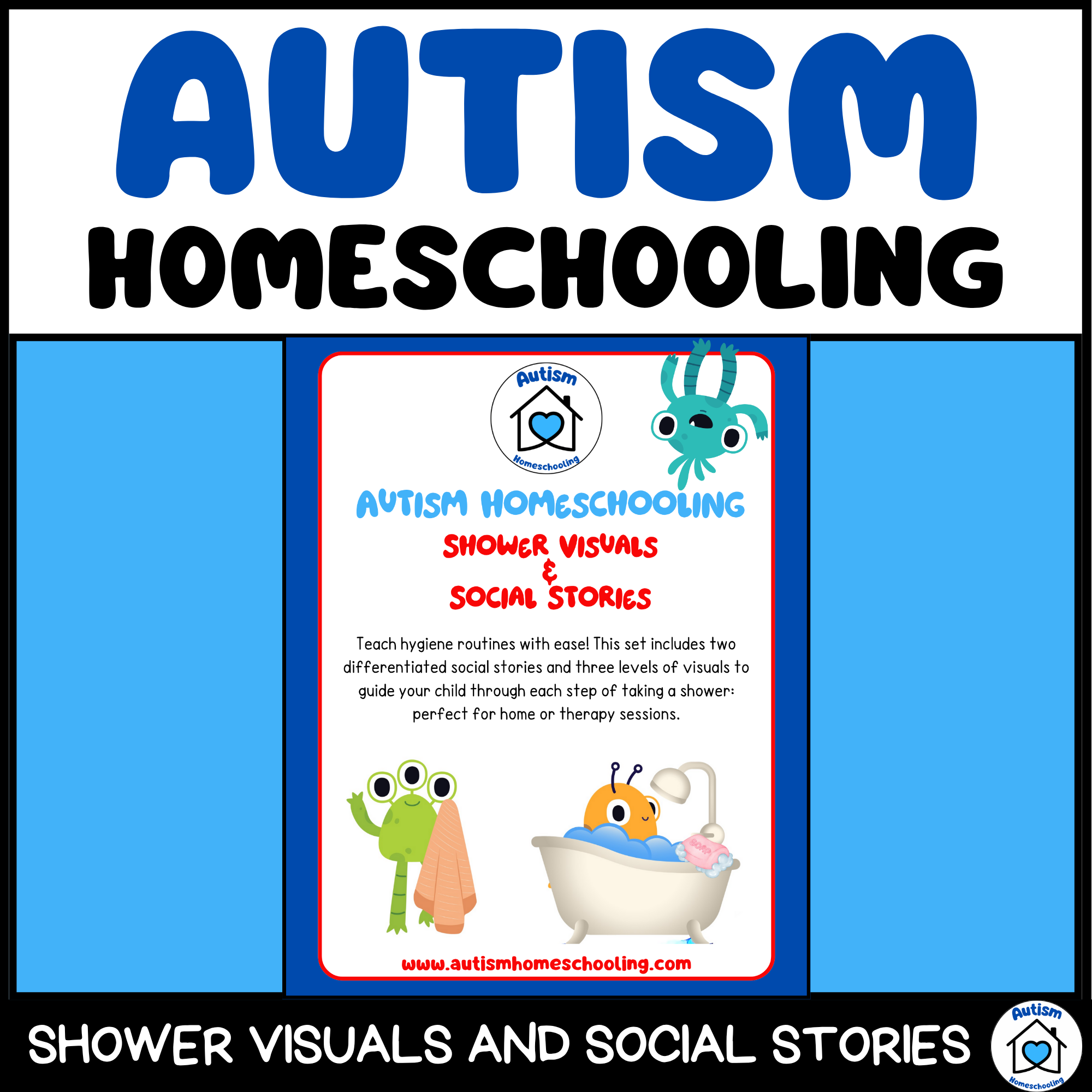 Autism Homeschooling Shower Visuals and Social Stories – Autism ...